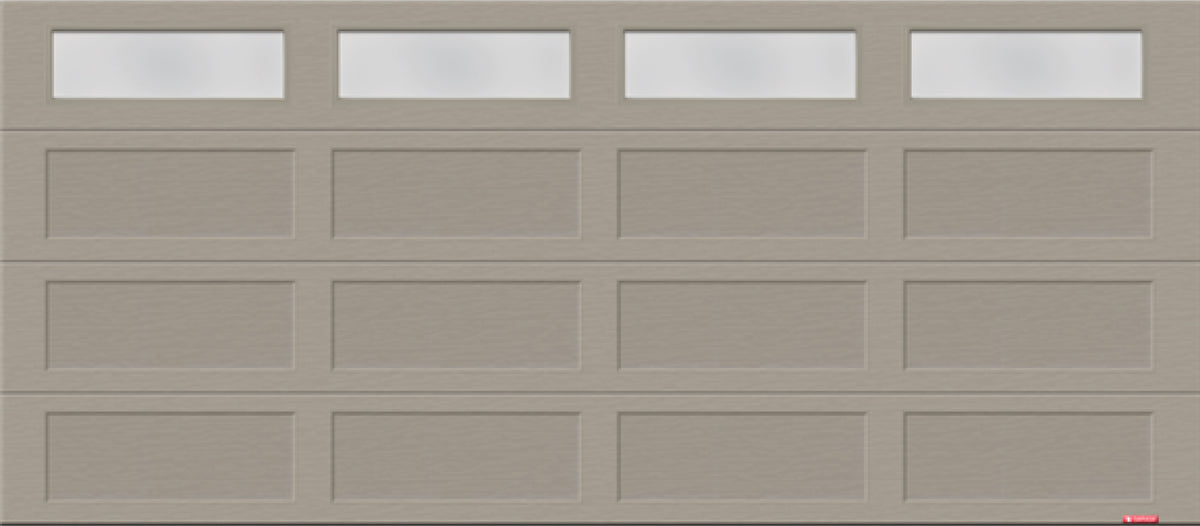 16X7 Shaker XL Traditional Claystone Window Garage Doors by GARAGA ...
