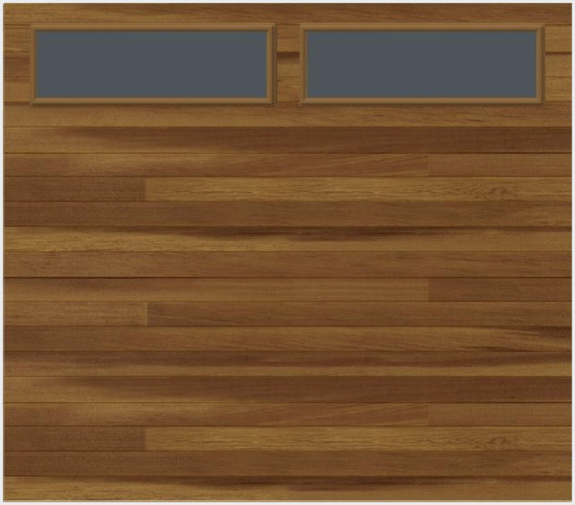 8X7 FT Cedar Planks Woodgrain Traditional Garage Door by C.H.I. – Easy ...