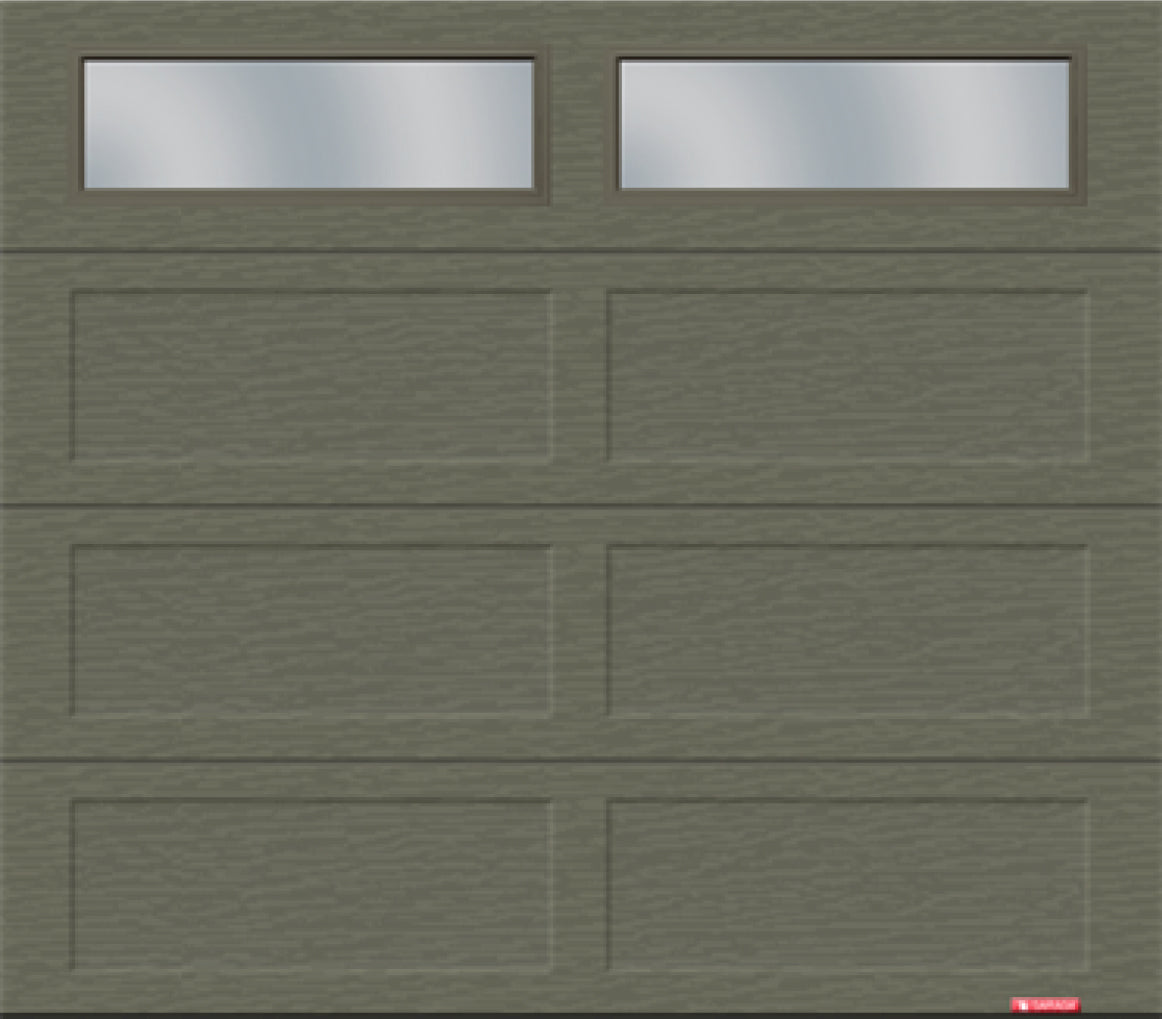 8X7 Shaker XL Traditional Dark Sand Window Garage Doors by GARAGA ...